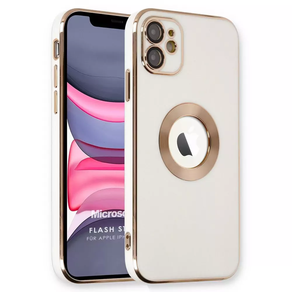 Microsonic Apple iPhone 11 Kılıf Flash Stamp Beyaz / Kılıf Marketim